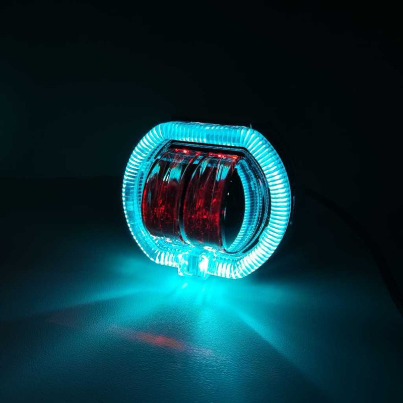 MATA Original BILED Lamp 2 Eyes SHROUD BMW 2.5 Inch DAYMAKER 2 Eyes 8D ...