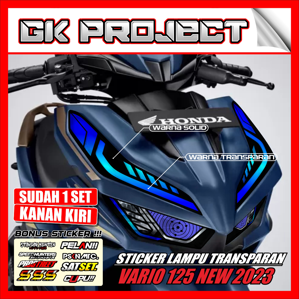 Vario 2023 Light Stickers | Honda VARIO 125 & 150 NEW 2023 Motorcycle ...