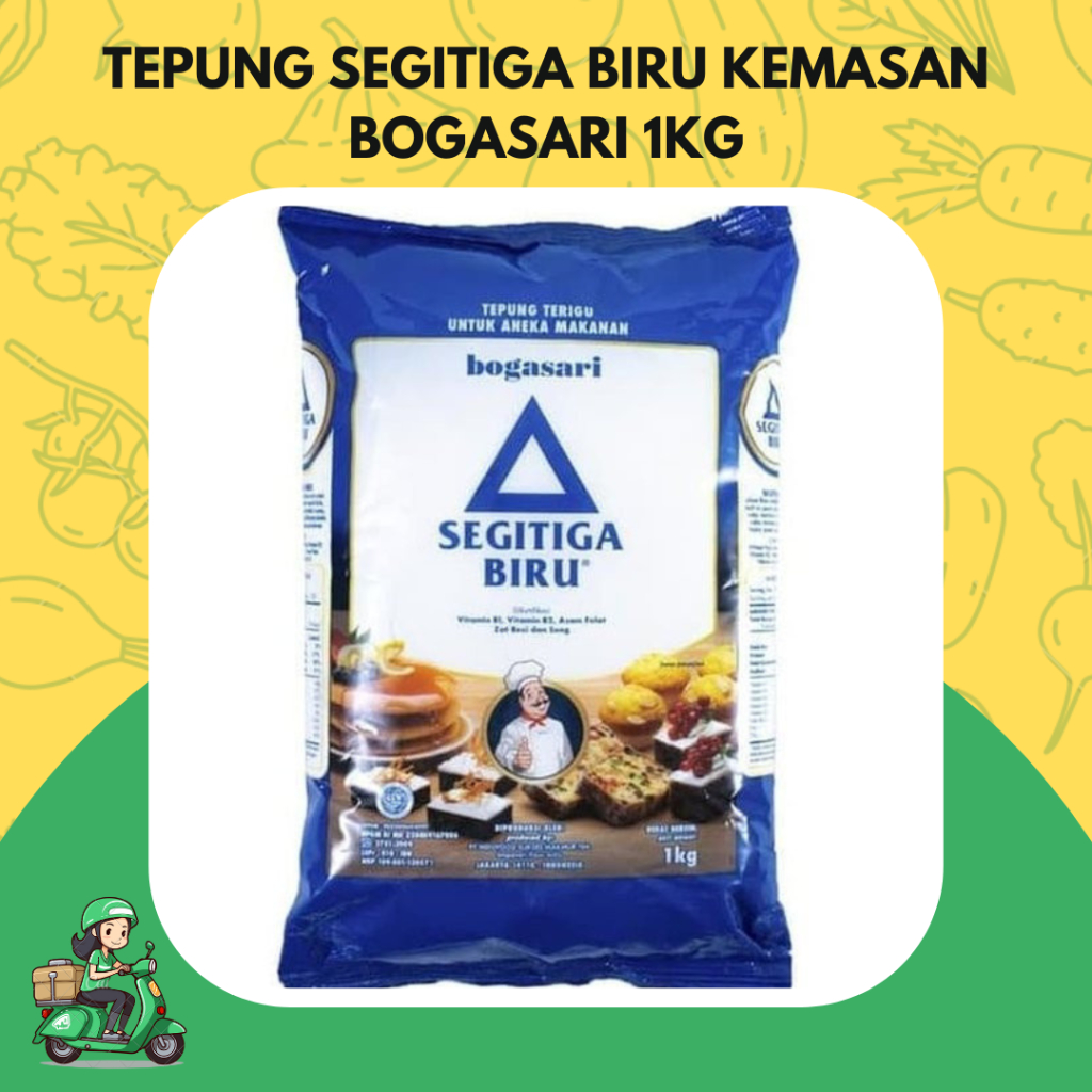 Bogasari Packaging Blue Triangle Flour 1KG | Shopee Malaysia