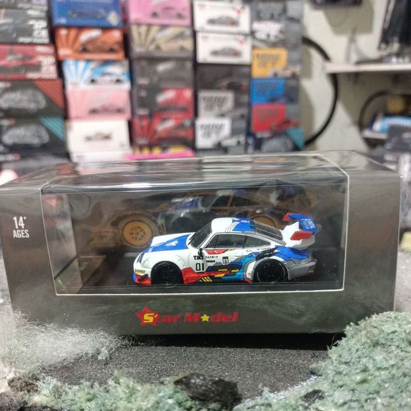 Star Model Porsche RWB 964 Gundam Exia GT High Wing Limited Edition ...