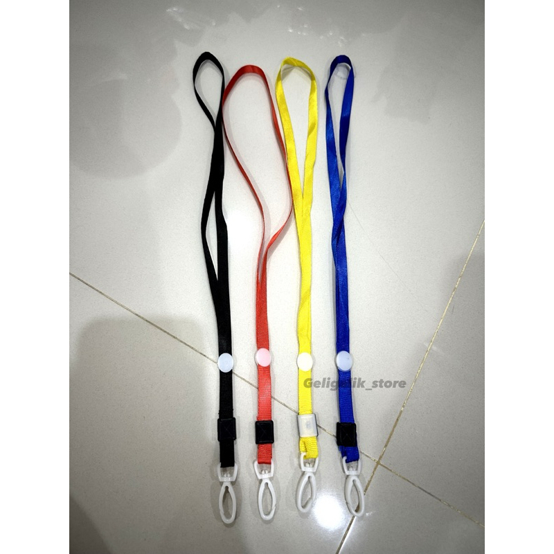 GANTUNGAN Imported PLASTIC ID CARD STRAP 1 CM HOOK/ LANYARD ID CARD ...