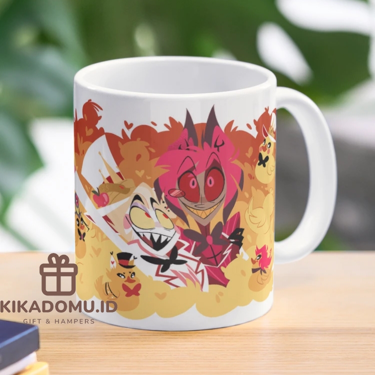 Lucifer Alastor duckies Coffee Hazbin Hotel Hasbin Coffee Mug | Shopee ...