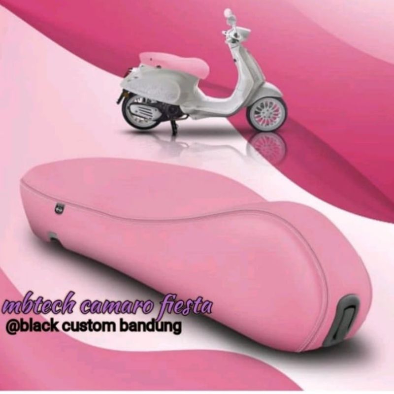 Vespa Matic Sprint S Gts Lx Primavera Pink MBtech Leather Seat Cover ...