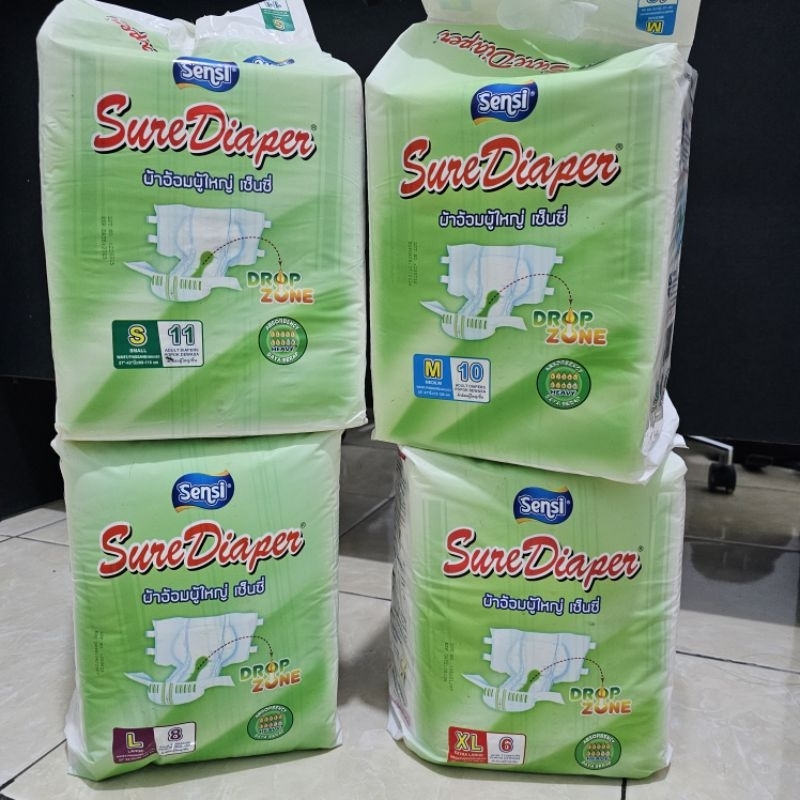 Sensi DIAPER SURE DIAPER S11 M10 L8 XL6 | Sensi Adult Diaper Sure ...