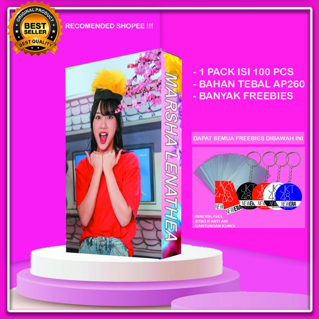 Photocard JKT48 100PCS MARSHA (FREE GANCI & INNERSLAVEE) | Shopee Malaysia