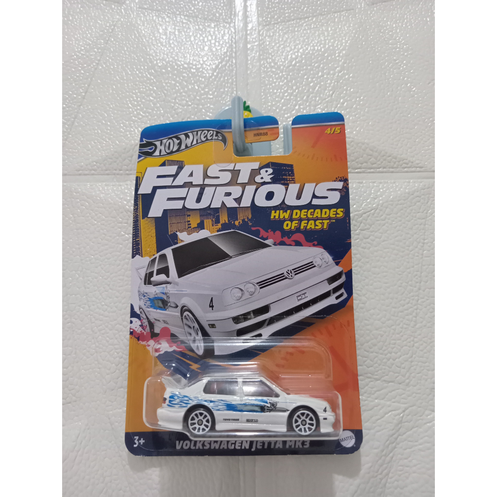 Hotwheels Car Toys || F&f hw decades of fast: volkswagen jetta MK3 ORI ...