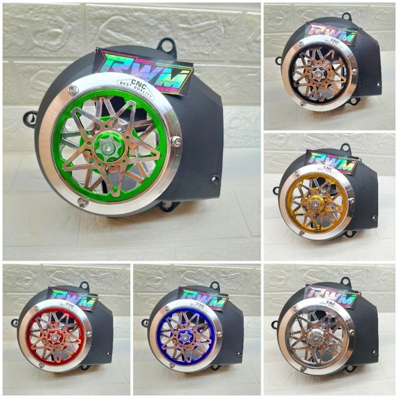 MESIN Engine Fan Cover Cover set Spiner Spinner Star Motif Cnc Aluminum ...