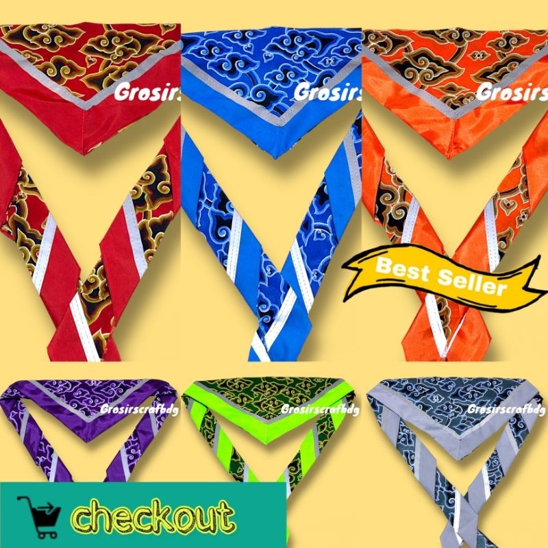 Mega mendung batik Scout scraft Lighted Scarf Lighted Scout skraf ...