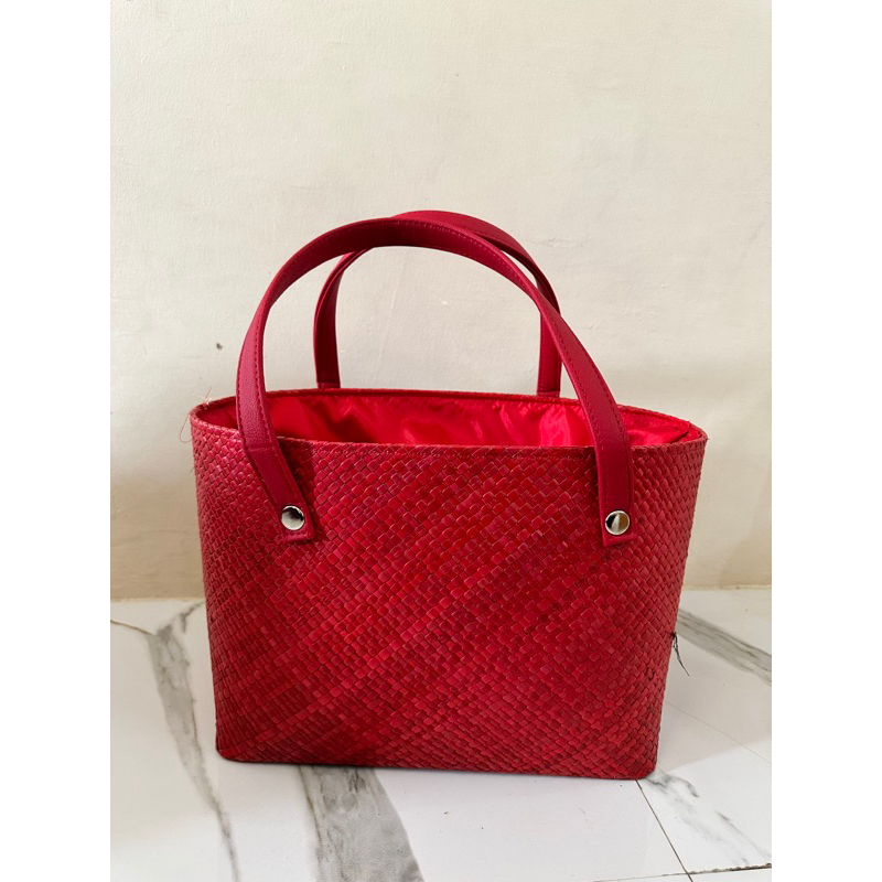 Pandan Bag Long Box MDD Vinyl Handle Tick One Bag aesthetic parcel Bag ...