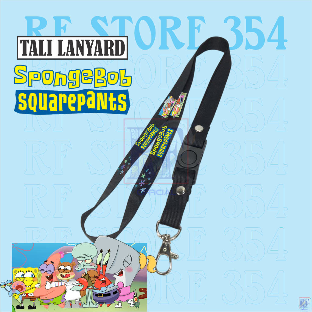 GANTUNGAN Spongebob SQUAREPANTS Cartoon LANYARD Strap | Lanyard ...