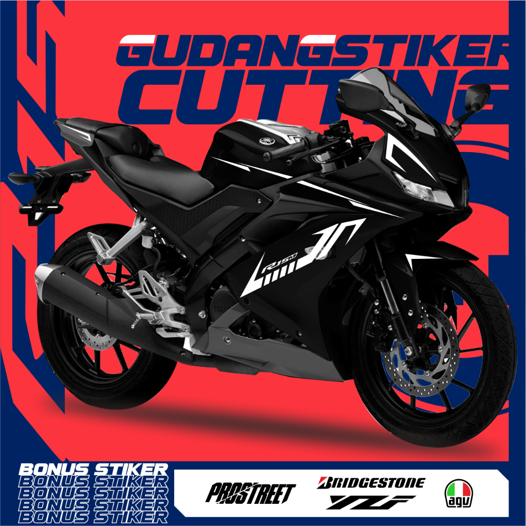 Striping CUTTING R15 V3 STICKER Trim MOTIF 150 STICKER Cut Material ...