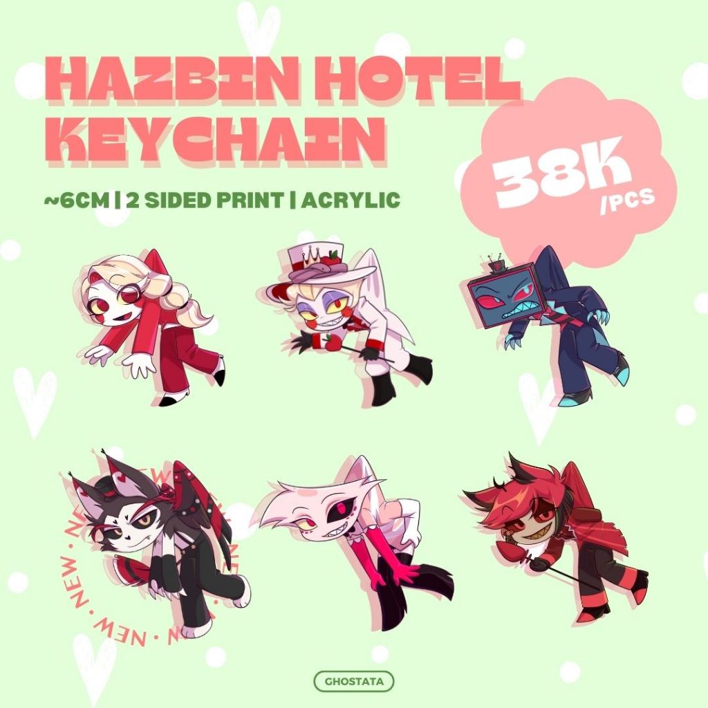 GANTUNGAN Hazbin HOTEL KEYCHAIN | Hazbin HOTEL Keychain (CHARLIE ...