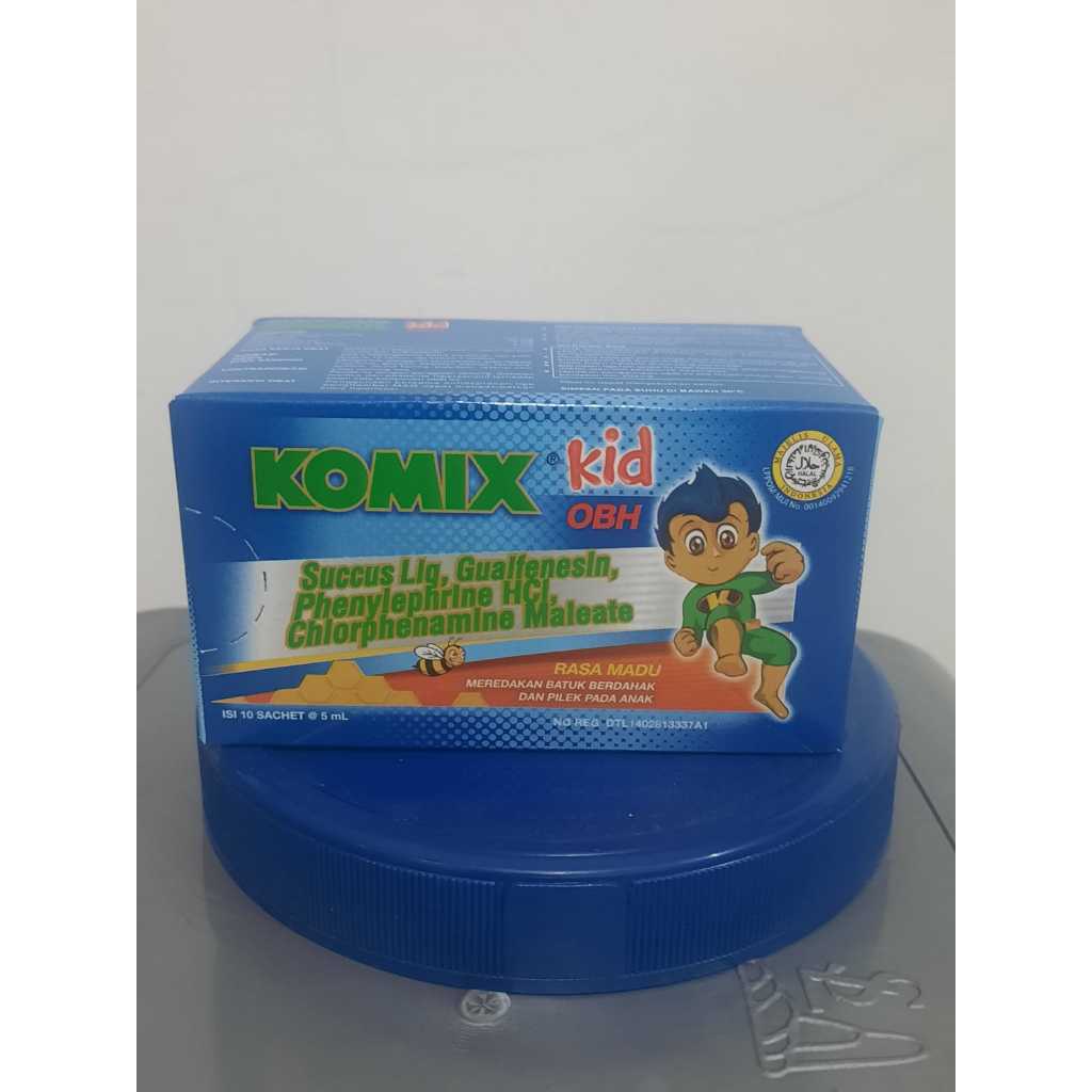 KOMIX KID OBH HONEY FLAVOR CONTENTS 10 SACHETS @ 5ML - RELIEVES COUGH ...