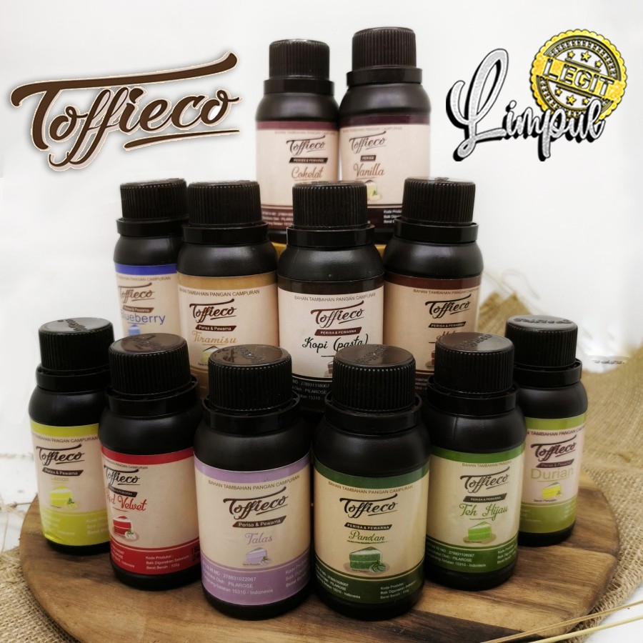 Toffieco Food Flavor Paste | 100 GR | Vanilla MOKA Chocolate PANDAN ...