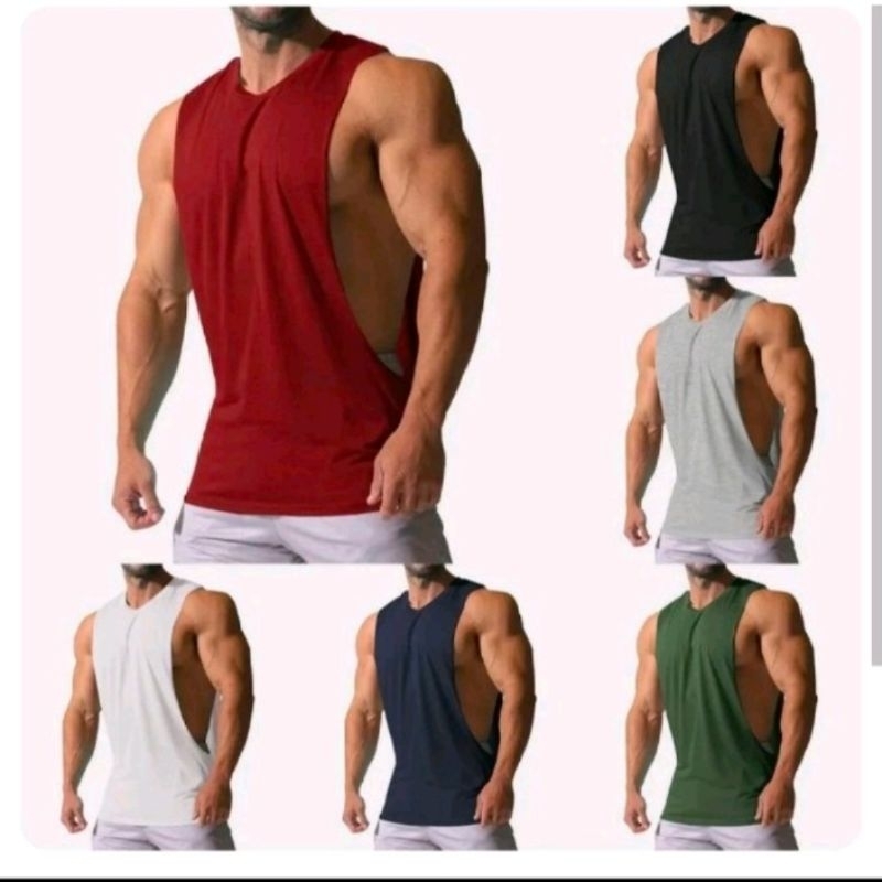 Singlet Men polos LOW CUT/LOW CUT polos cotton | Shopee Malaysia