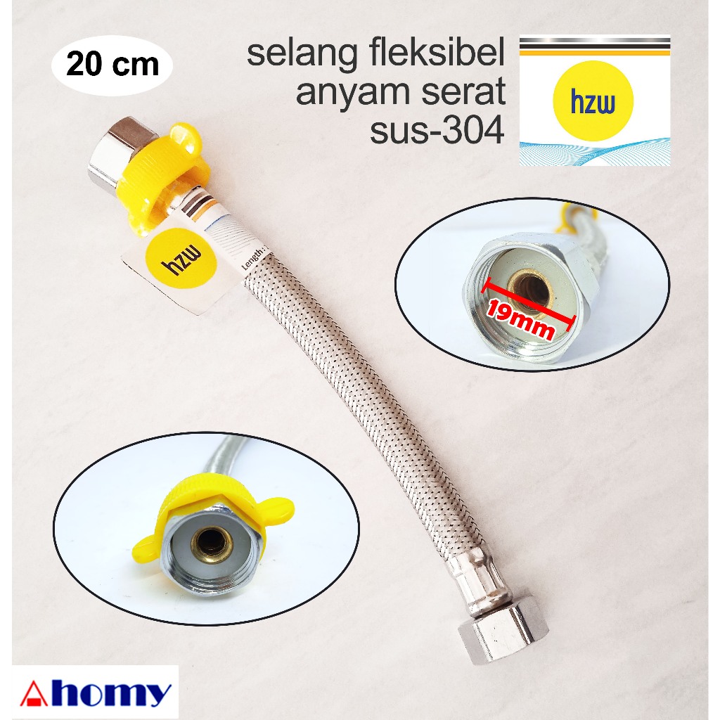 Sus 304 woven flexible hose 20cm FH-A-304-UC-20 hzw flexible hose ...