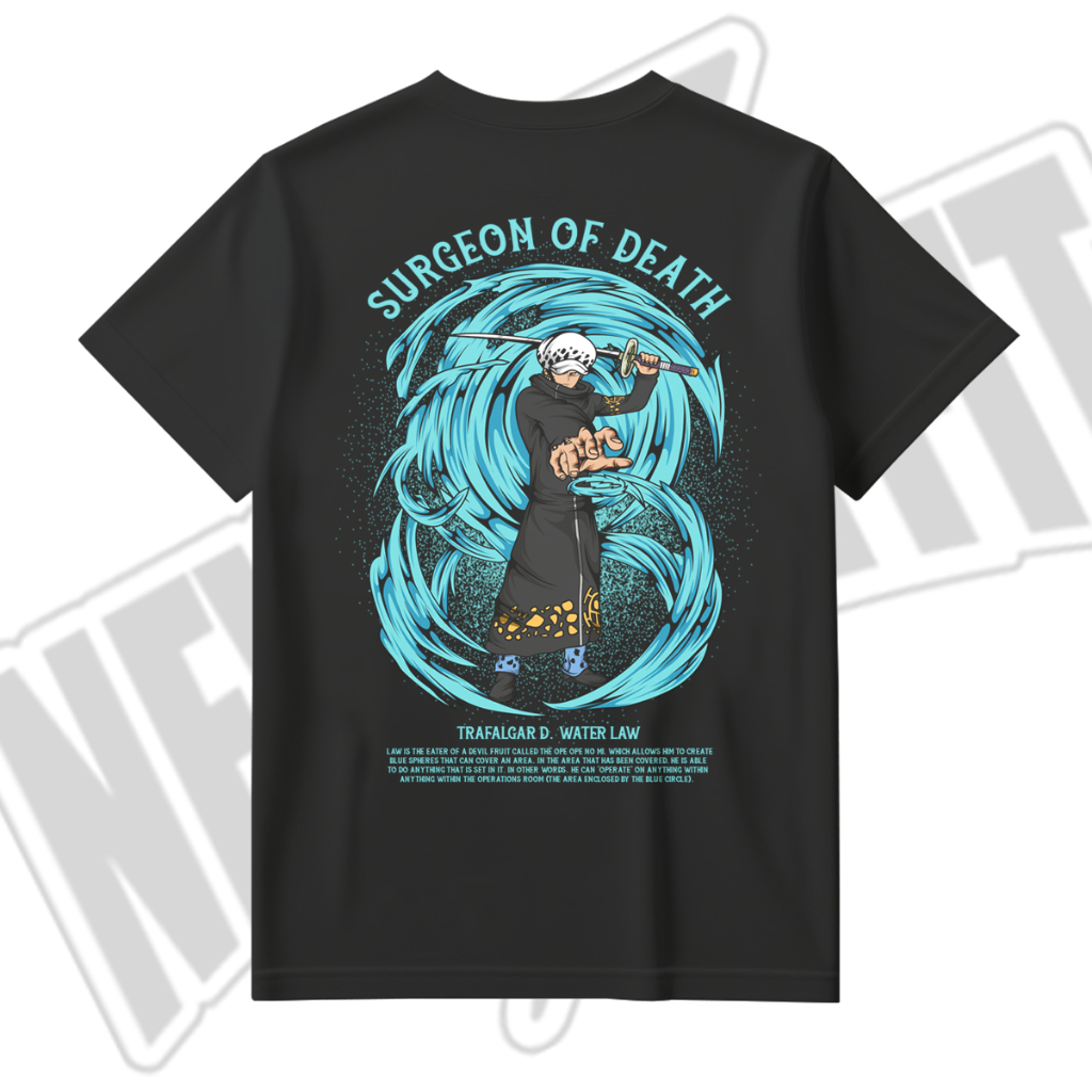 Tshirt Trafalgar D. water Law One Piece Heart Pirate Wano Clothes ...