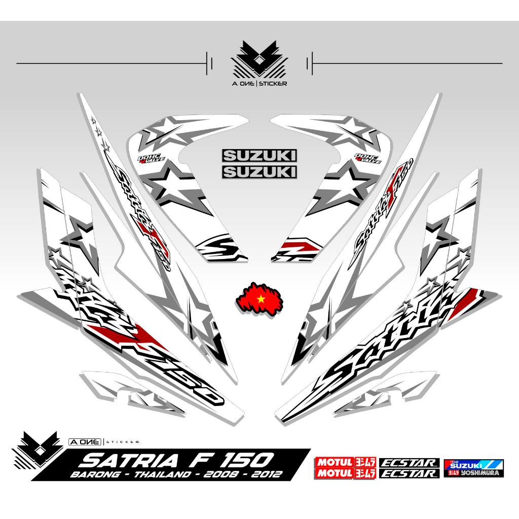 Striping Satria F150 Motif 14/2008/2012/Lis/Les/Stock Decal/Suzuki ...