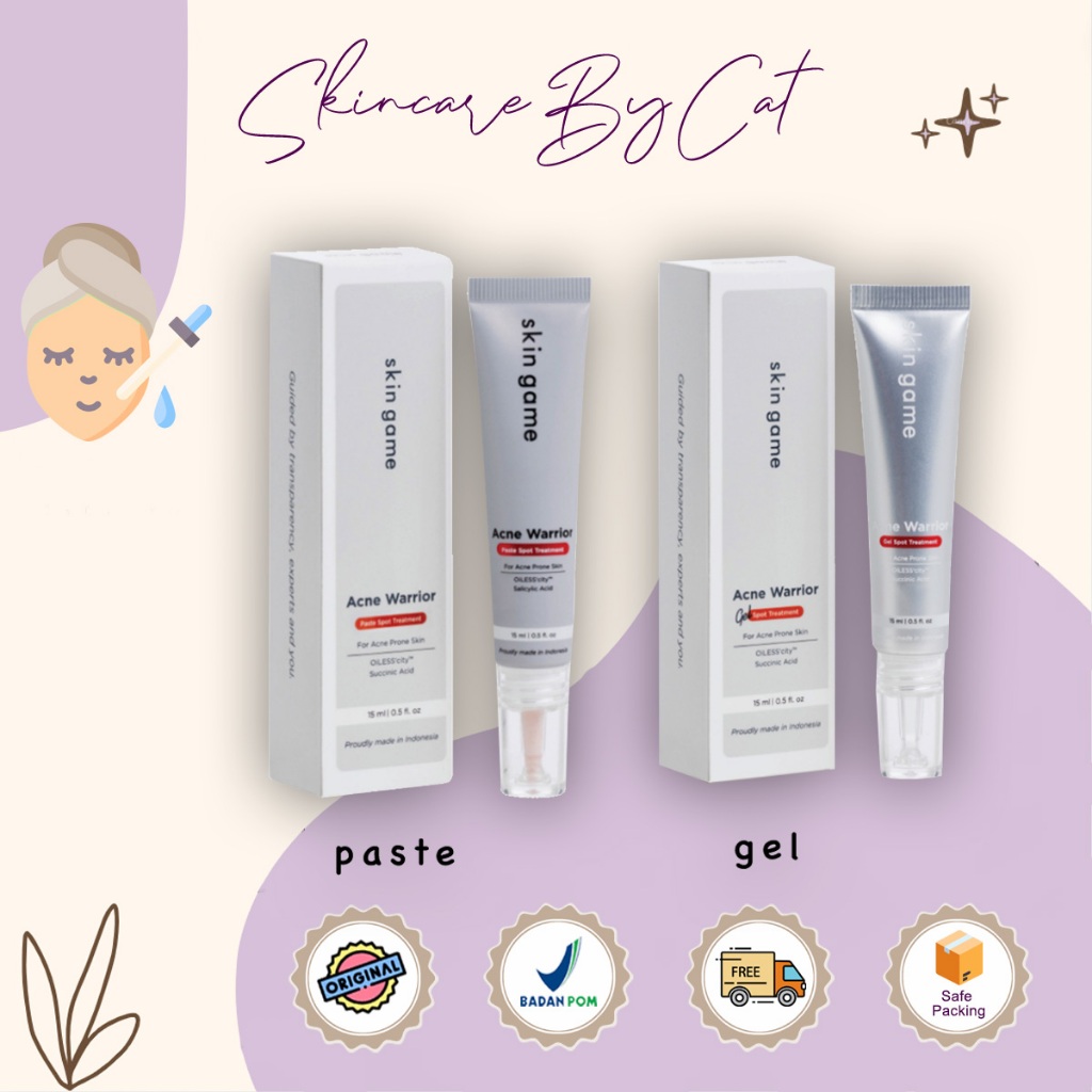 Skin GAME Acne Warrior Paste 15ml | Skin GAME Acne Warrior Gel 15ml ...