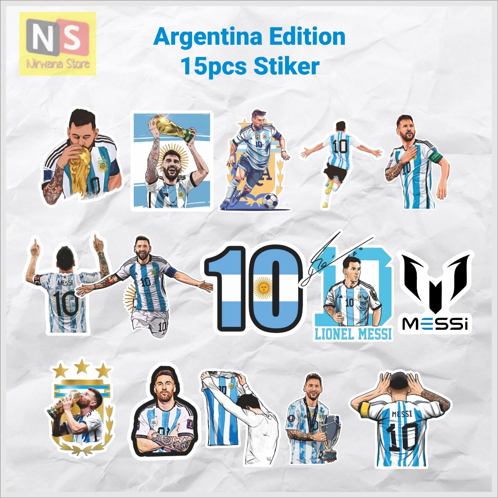 Tumblr Laptop Package Sticker Pack - Lionel Messi Argentina Edition ...