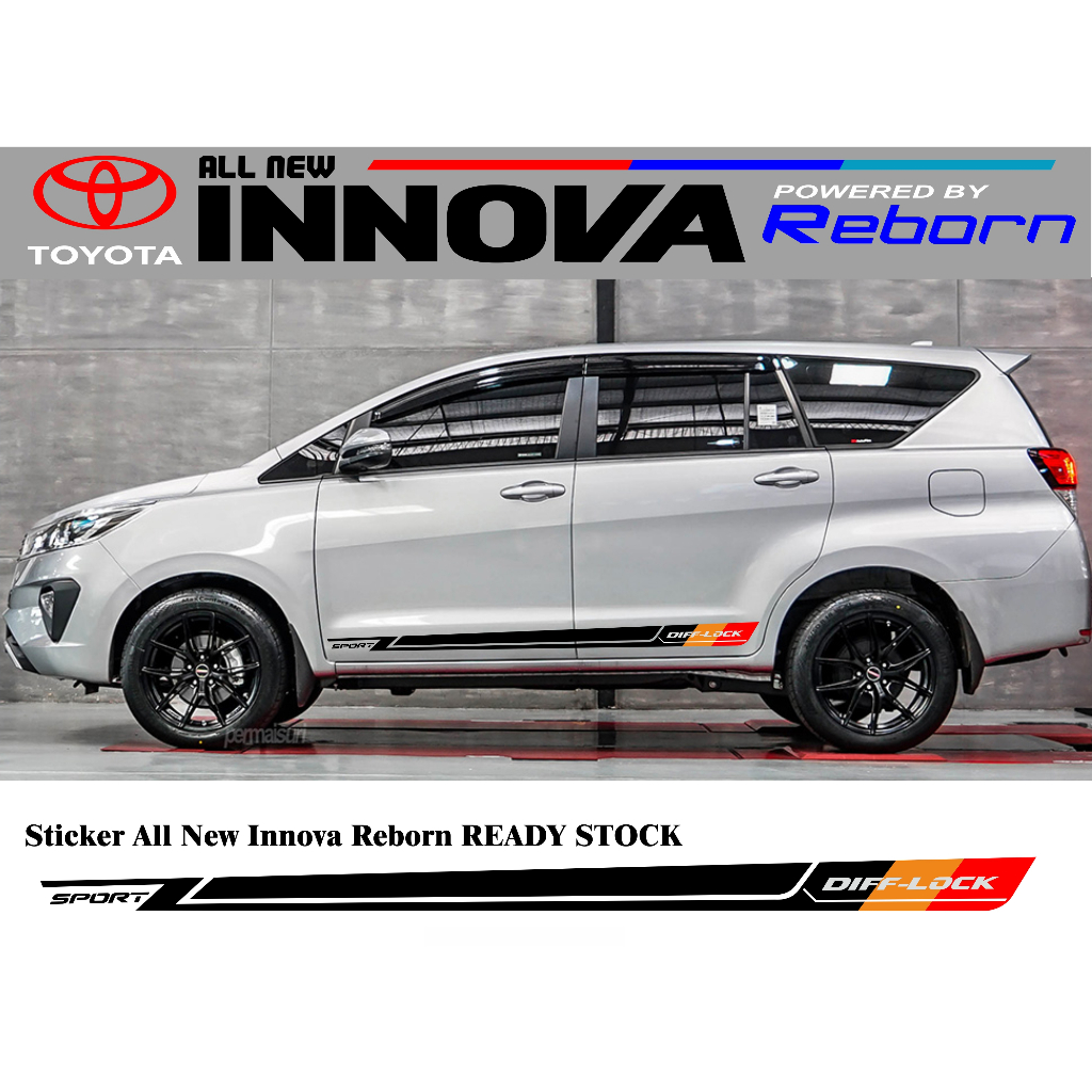 Latest TOYOTA ALL NEW INNOVA REBORN STICKER ALL NEW INNOVA REBORN SIDE ...