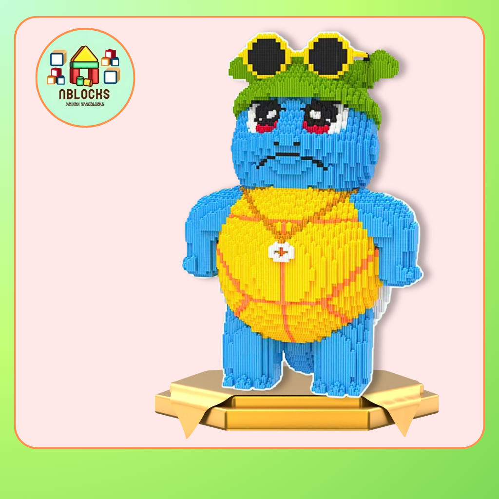 Nano Blocks Pokemon Squirtle Medium 3D Model, Stacking Block Toys, DIY ...