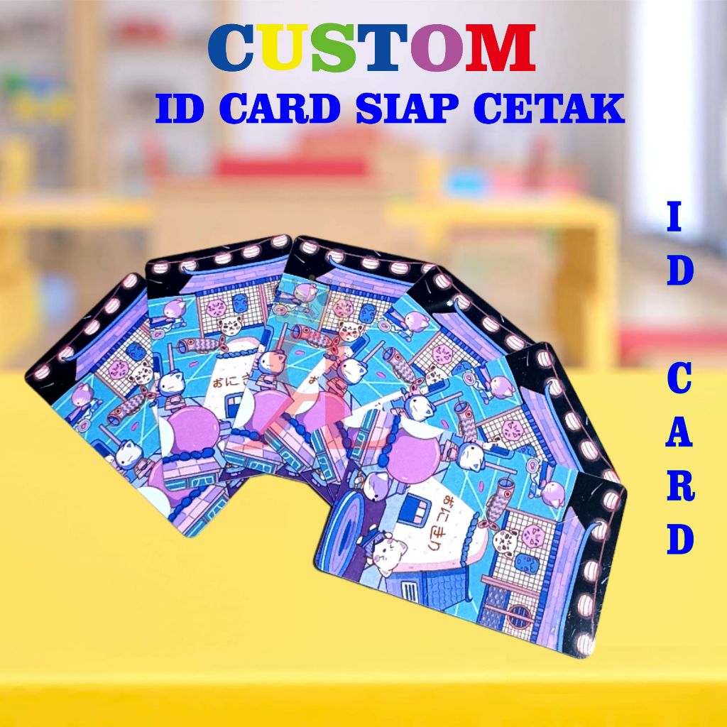 Print CUSTOM ID CARD Size 86X54cm PVC Material Design Ready To Print ...