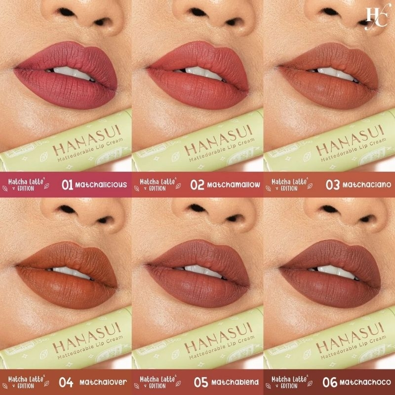 Hanasui Mattedorable Lip Cream Matcha Latte Edition | Boba Boba Boba ...