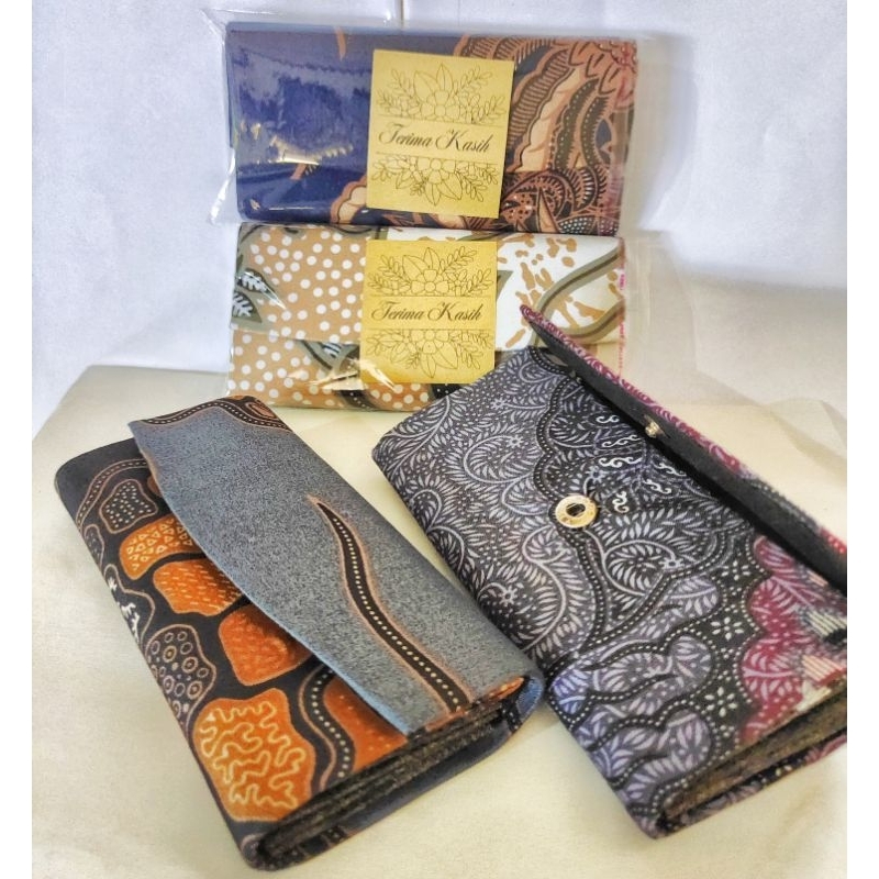 50pcs Folding Batik Wallet Souvenirs ±15x9cm Clip Wallet Without ...