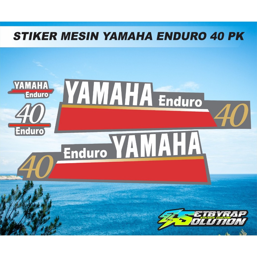 MESIN Yamaha ENDURO Engine Sticker 40pk 1set | Shopee Malaysia