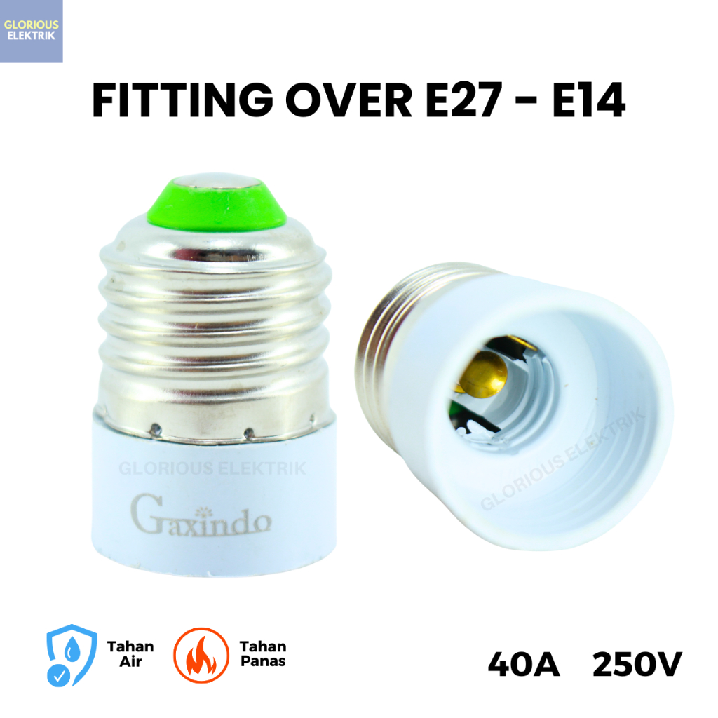 Converter Lamp Fittings Over E27 To E14 40 Amperes 250volt | Shopee ...