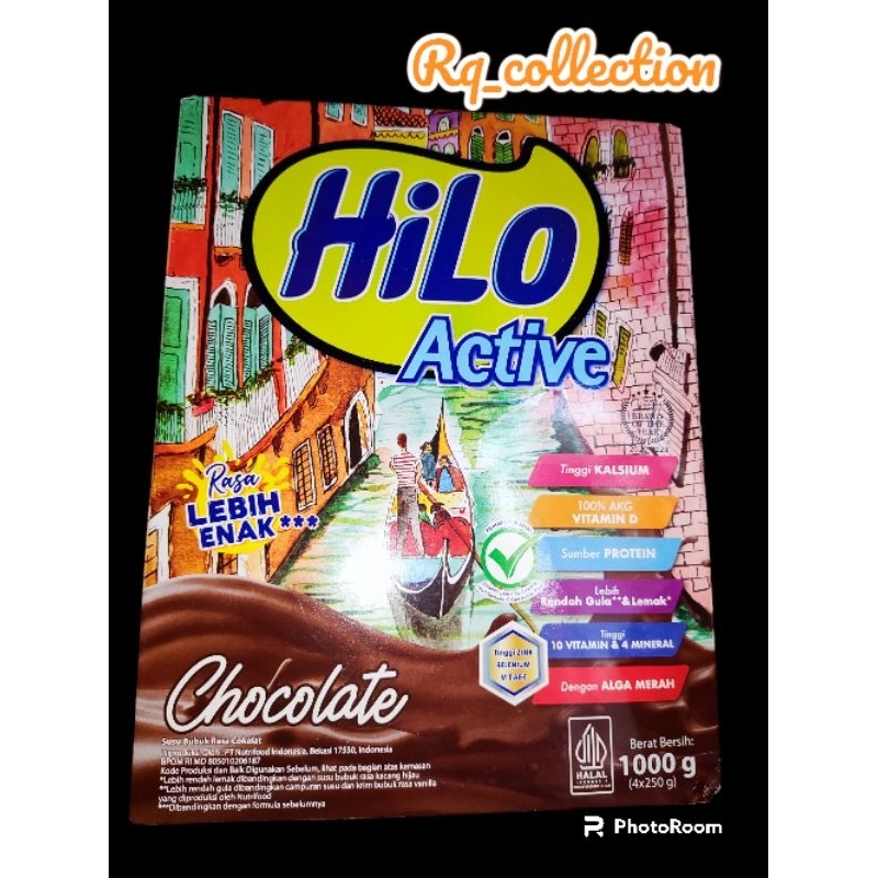 Hilo Active Chocolate Flavor 1000gr/hilo Milk Powder Chocolate Flavor ...