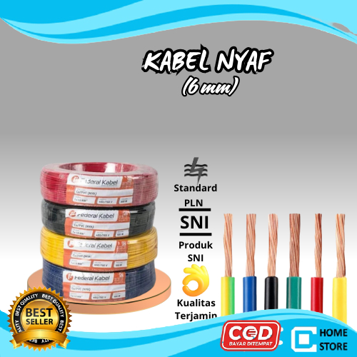 Nyaf Fiber Cable 6mm NYAF Cable 6mm Grounding Cable Per Meter | Shopee ...