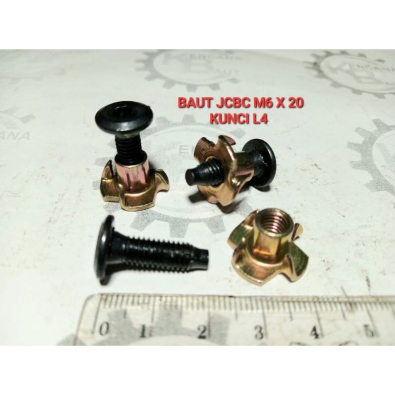 Jcbc M6 X 20 Bolts/SPEAKER Bolts/FURNITURE/FURNITURE/KNOCKDOWN | Shopee ...