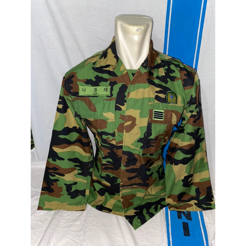KEMEJA Korean classic BDU PDL Woodland shirt (7) | Shopee Malaysia