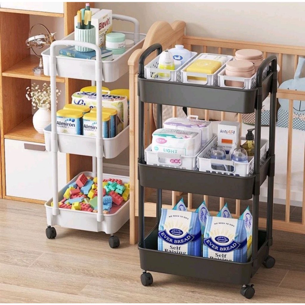 BFS3103 3 Tier Trolley Rack / 3 Tier Multi-Purpose Plastic Trolley Rack ...