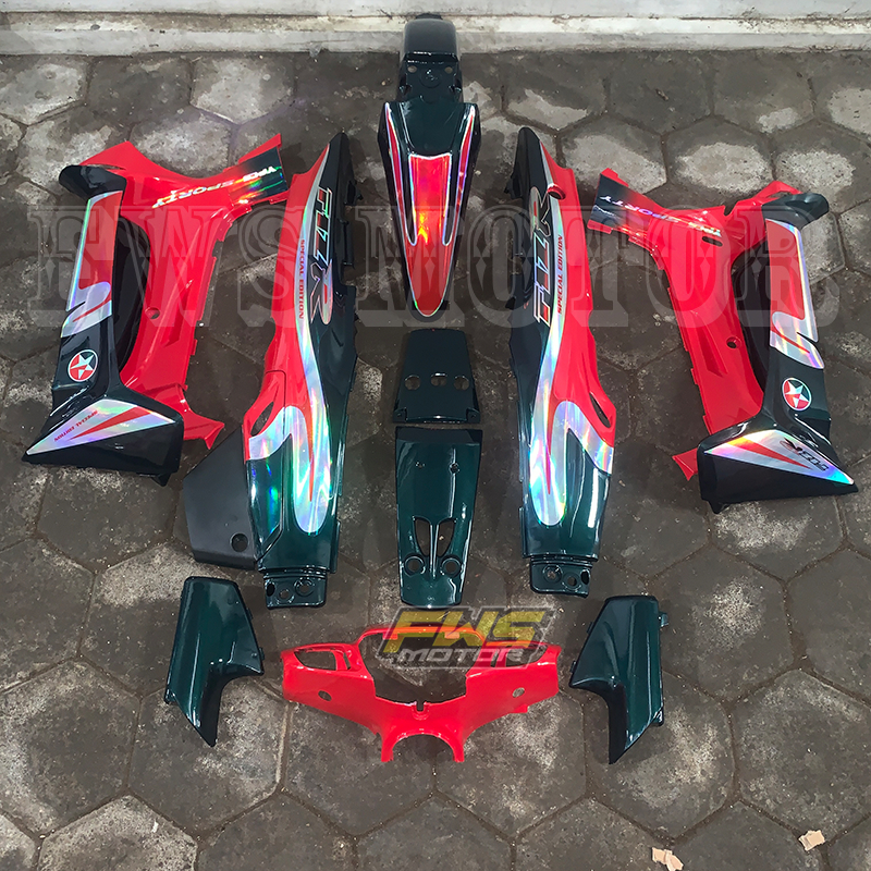 HIJAU Full set of smooth green Body, Hologram Kaltek bottle | Shopee ...