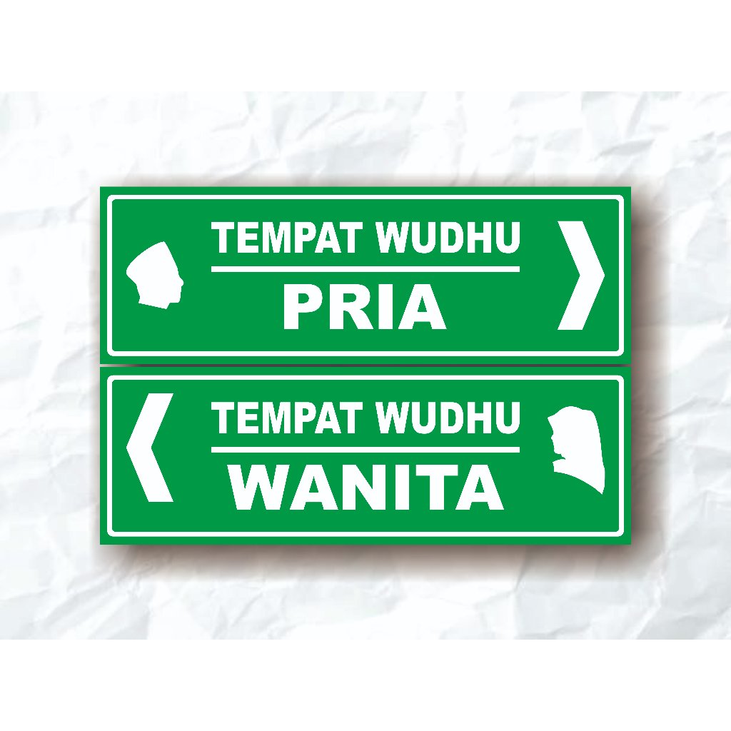 Directions Of Acrylic WUDHU Place/Acrylic WUDHU Place Size 10X30 CM ...
