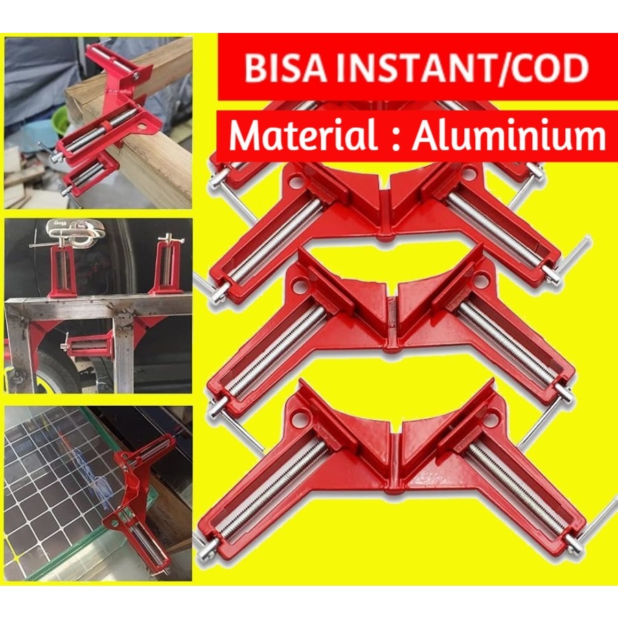 KAYU Corner Clamp Jumbo Iron Corner Clamp 90 Degree Angle Wood Glass ...