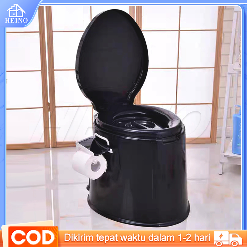 Heino Adult Portable Toilet Safe to Use Sitting Toilet Chair for ...