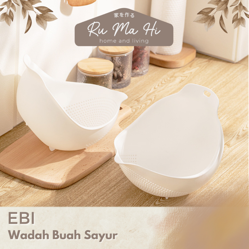 Rumahi -EBI Aesthetic Rice Bowl Multipurpose Vegetable Washing Bowl ...