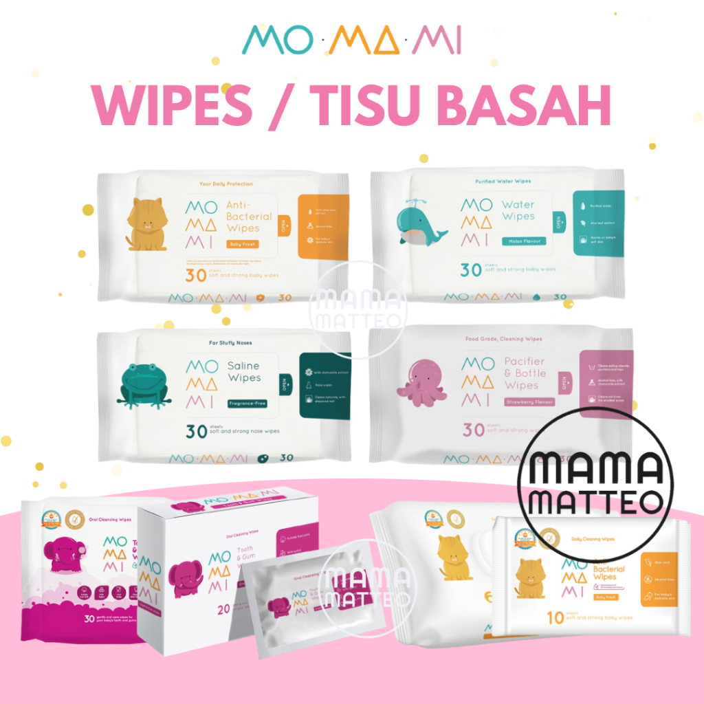 Momami Wet Wipes All Variant/Baby Wet Tissue Without Alcohol/Anti ...