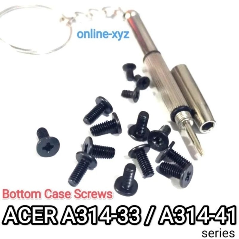 Acer Aspire 3 A314-33 A314-41 N18W1 casing screw nut bolt | Shopee Malaysia