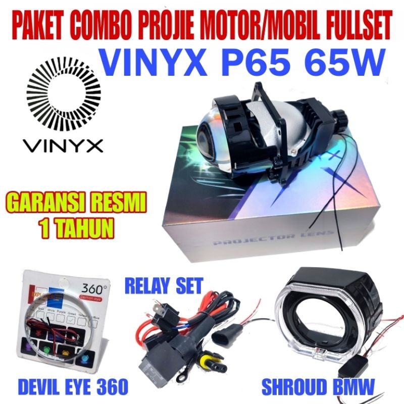 Complete Biled Vinyx P65 Gen 2 65W Combo Package For Car Motorcycles ...