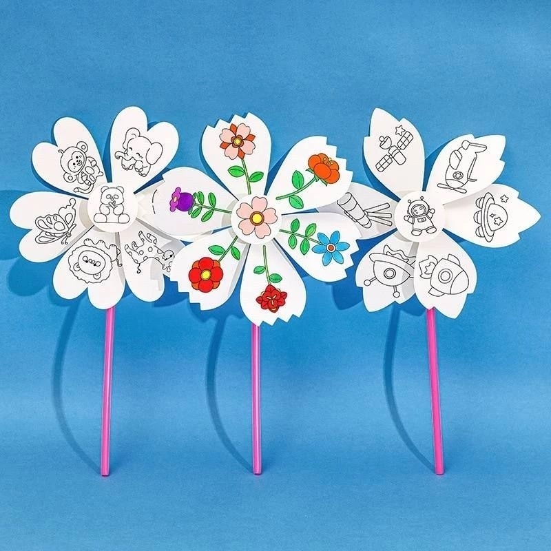Windmill Educational Toys | Windmill SET | Coloring WINDMILL | Diy ...