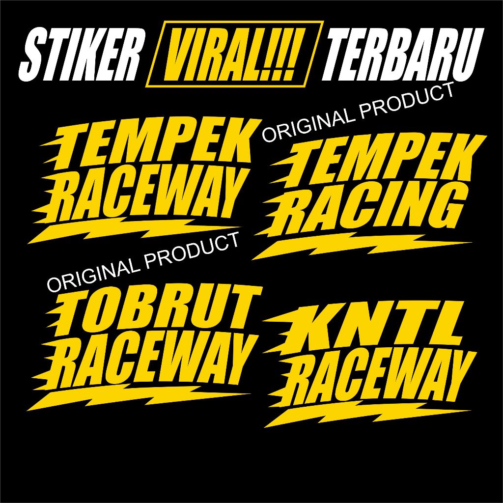 Tempe RACEWAY CUTTING Sticker MATIC Sticker Japanese Sticker VIRAL ...
