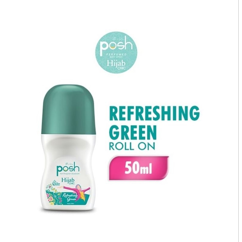 Posh Deo Roll On Hijab Chic Refreshing Green 50ml | Shopee Malaysia