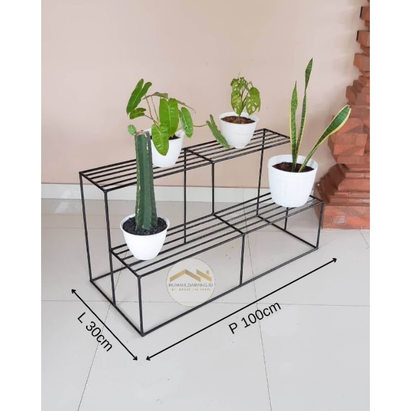 Iron flower rack stacking 2 / multi-purpose rack / minimalist flower ...