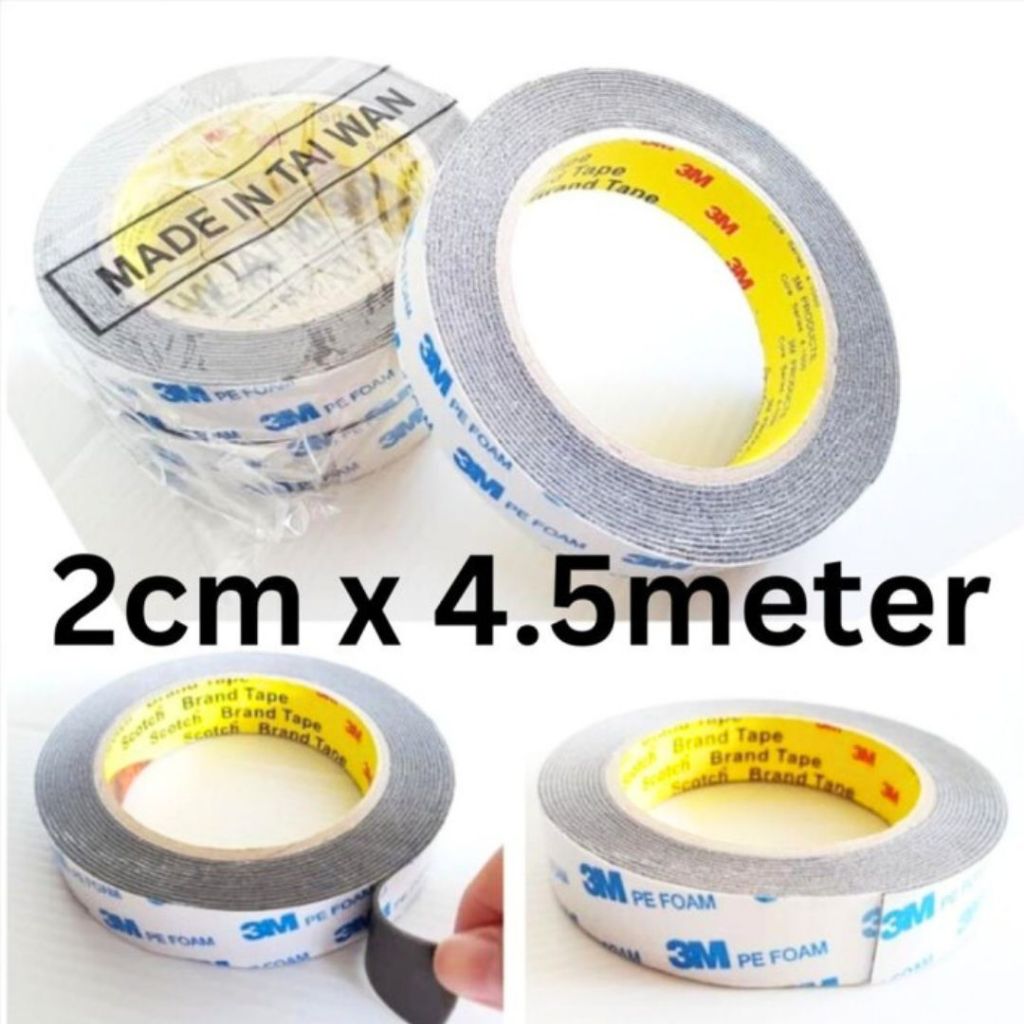 PUTIH 3m White Adhesive Glue Uk 20mm Insulation Double Tape Reversible ...