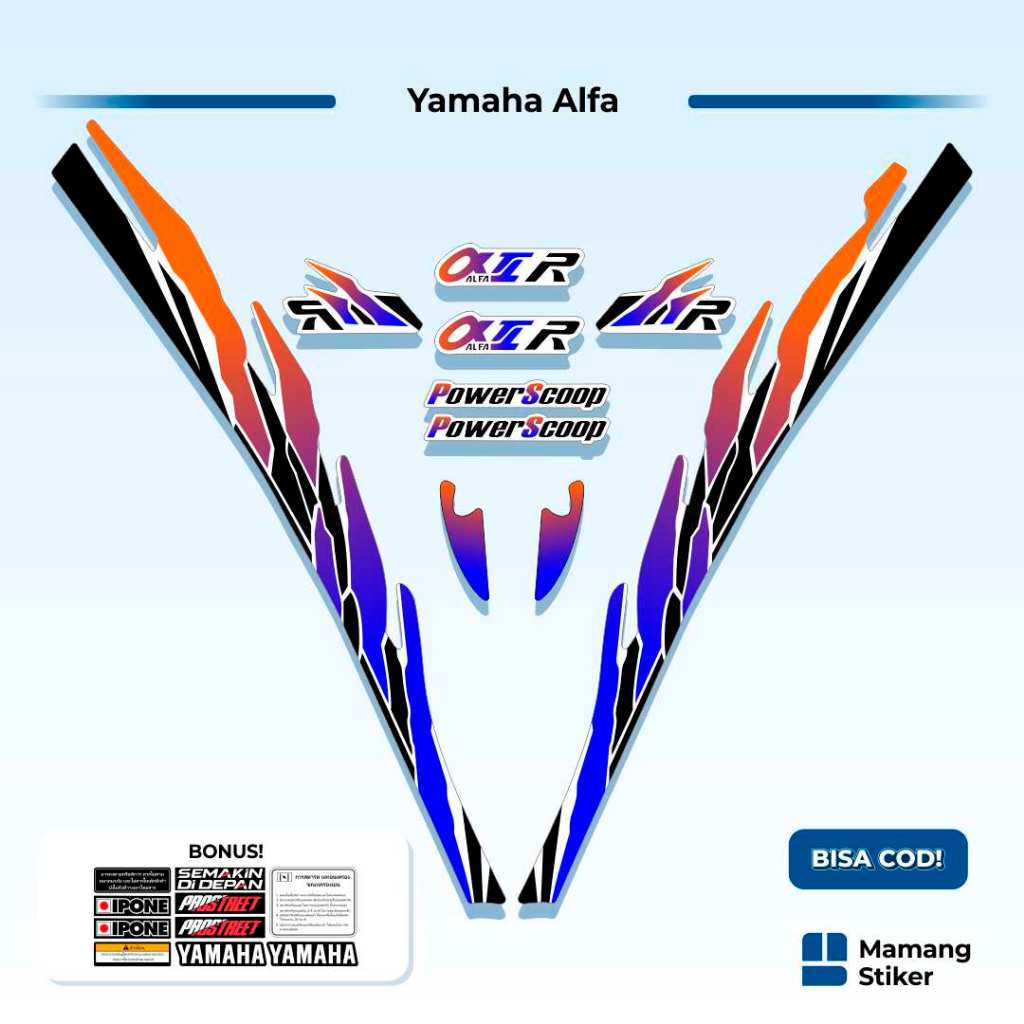 Striping Yamaha Alfa Variation (4) Malaysia Custom Original Api Z 1988 ...